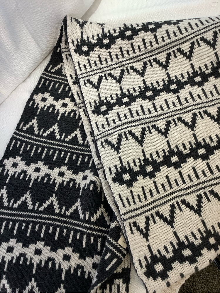 Beaumont Organic Cream & Gray Janie-Sue Scarf